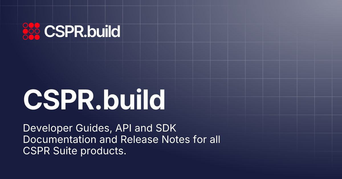 CSPR.build | CSPR.build